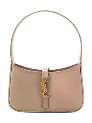 Saint Laurent Saint Laurent Le 5 A 7 Leather Mini Shoulder Bag Neutrals