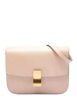 Celine 2016 Medium Calfskin Classic Box Crossbody Bag - Pink