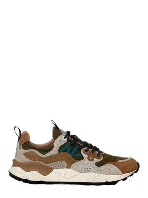 FLOWER MOUNTAIN FLOWER MOUNTAIN Yamano Paneled Sneakers Brown