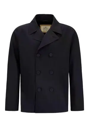 Herno Double-breasted Peacoat - Blue