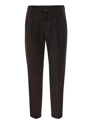 Herno Drawstring-waist Tapered Trousers - Brown