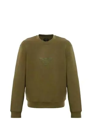 EMPORIO ARMANI Sweatshirt Essential In Cotton Double Jersey
