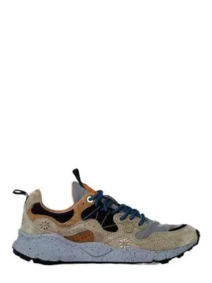 FLOWER MOUNTAIN FLOWER MOUNTAIN Yamano Suede Panel Sneakers Neutrals