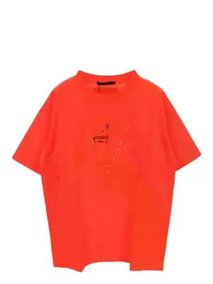 LOUIS VUITTON 2020s Végetourise-jacquard T-shirt - Orange