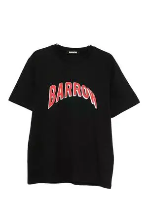 BARROW Logo-print Short-sleeves T-shirt - Black