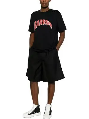 BARROW Logo-print Short-sleeves T-shirt - Black