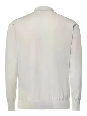 Eleventy Button-fastening Knitted Polo Sweater - Neutrals