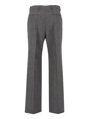 Valentino Garavani Tailored Trousers With Herringbone Pattern - Grey