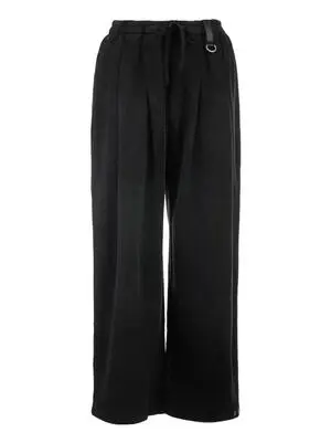 TEAM WANG DESIGN Washed Drawstring Track Pants - Black