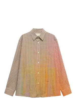 Marni Micro-checked Shirt - Neutrals