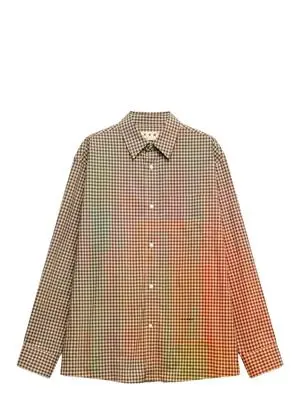 Marni Micro-checked Shirt - Neutrals