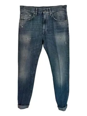DONDUP Distressed Effect Tapered Jeans - Blue