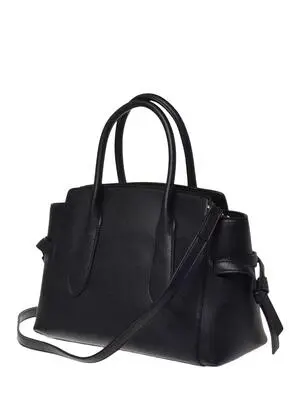 Moschino Logo Plaque Tote Bag - Black
