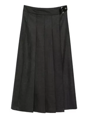 P.a.r.o.s.h Ludy Midi Skirt - Grey