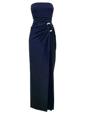 SIMKHAI Emma Draped Strapless Gown
