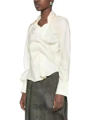VIVIENNE WESTWOOD Drunken Draped Shirt - Neutrals