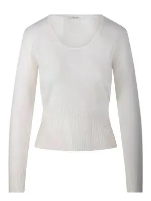 MAX MARA Max Mara Ribbed-Knit Scoop Neck Sweater