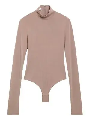 Andamane THE ANDAMANE Ziggy Roll-Neck Bodysuit Neutrals