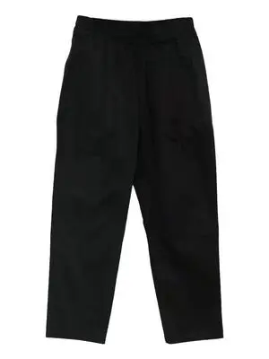 FAMILY FIRST Elasticated-waist Chino Trousers - Black