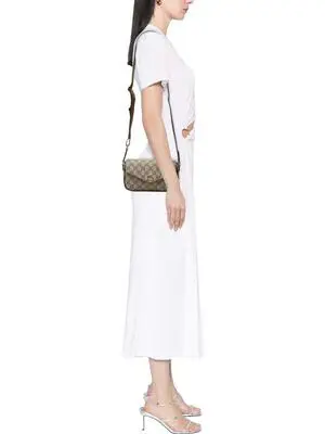 Gucci 2016-2026 Gg Supreme Web Ophidia Pochette Crossbody Bag - Neutrals