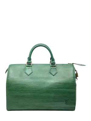 LOUIS VUITTON 1995 Epi Speedy 35 Boston Bag Green