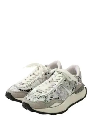 VALENTINO Valentino Garavani 2010s Race Runner Lace-Panel Sneakers