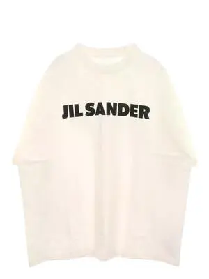 JIL SANDER 2010s Logo-print Oversized T-shirt - White