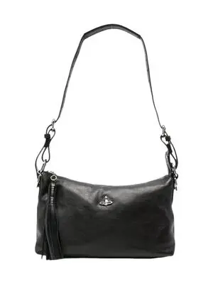 VIVIENNE WESTWOOD Emma Orb-plaque Shoulder Bag - Black