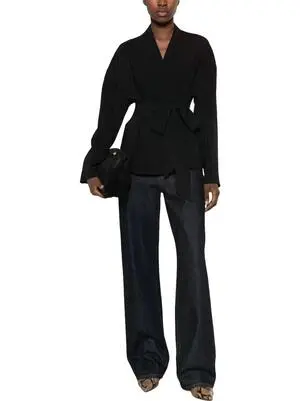 Alberta Ferretti Belted Jacket - Black