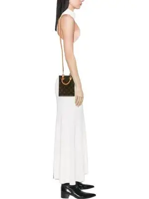 LOUIS VUITTON 2020 Monogram Petit Sac Plat Satchel - Brown