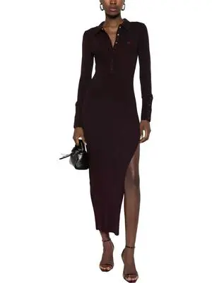 COURREGES Robe Sleeveless Maxi Dress - Red