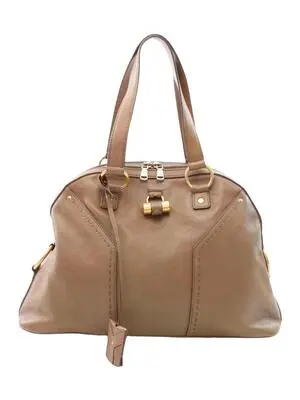 SAINT LAURENT Saint Laurent Grained Leather Top Handle Bag