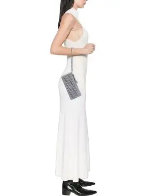 MIU MIU 2010-2026 Metallic Matelasse Nappa Wristlet Clutch Bag