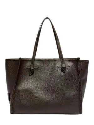 GIANNI CHIARINI Marcella Leather Tote Bag Brown