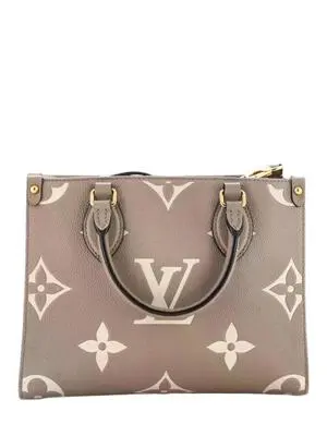 LOUIS VUITTON Onthego Bicolor Monogram Empreinte Giant Pm Tote Bag