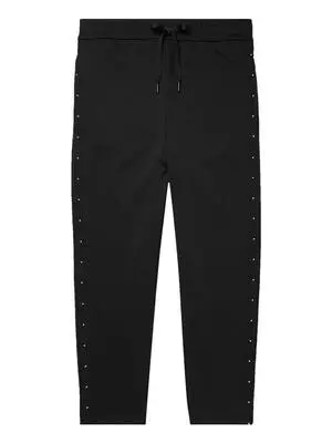 Moncler Embellished Drawstring Track Pants - Black