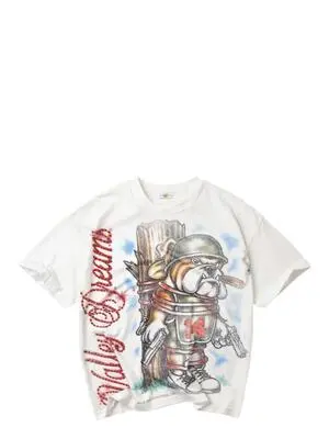 VALE FOREVER Bling Dog Of War Tee - White