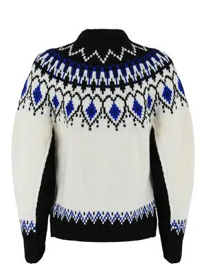 Alexander McQueen Fair Isle Knit Sweater - Cream