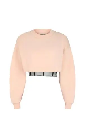 Alexander McQueen Hybrid Bustier Sweatshirt Pink