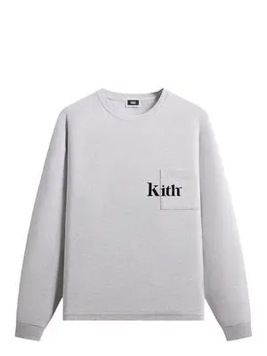KITH Long Sleeve Quinn Tee 'light Heather Grey'