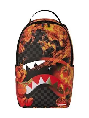 SPRAYGROUND Diablo Bear Havin A Great Day Man Dlxv Backpack 'diablo Bear Theme Black' Black