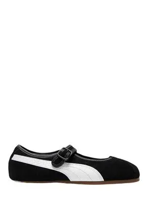 PUMA Mary Jane Buckled Flat - Black