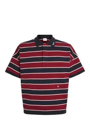 Rhude Stripe Fontaine Polo Shirt - Red