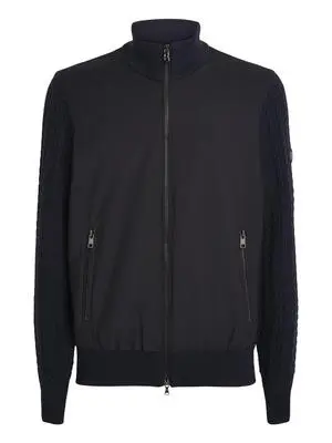 Bogner Virgin Wool Zisco Hybrid Jacket - Navy