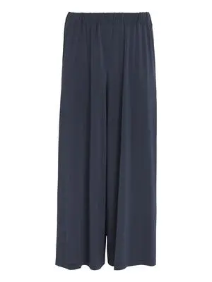 Issey Miyake Drape Jersey Cropped Trousers - Blue