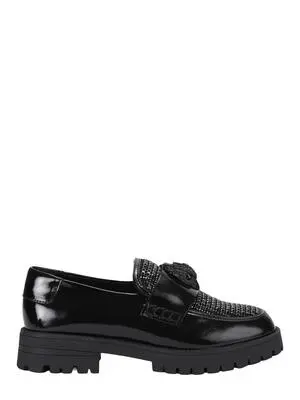 Kurt Geiger Embellished Eagle Loafers - Black