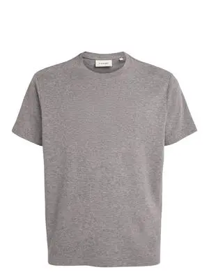 FRAME Cotton Duo Fold T-shirt Grey