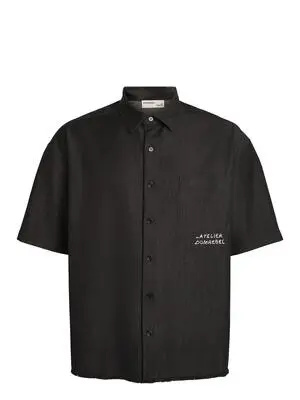 DOMREBEL Denim Goombah Shirt - Black