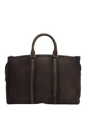 OFFICINE CREATIVE Suede Quentin Duffle Bag