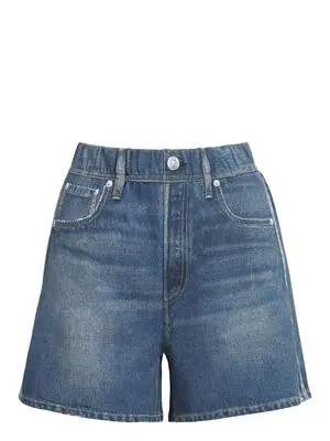 Rag & Bone Miramar Terry Track Shorts - Blue